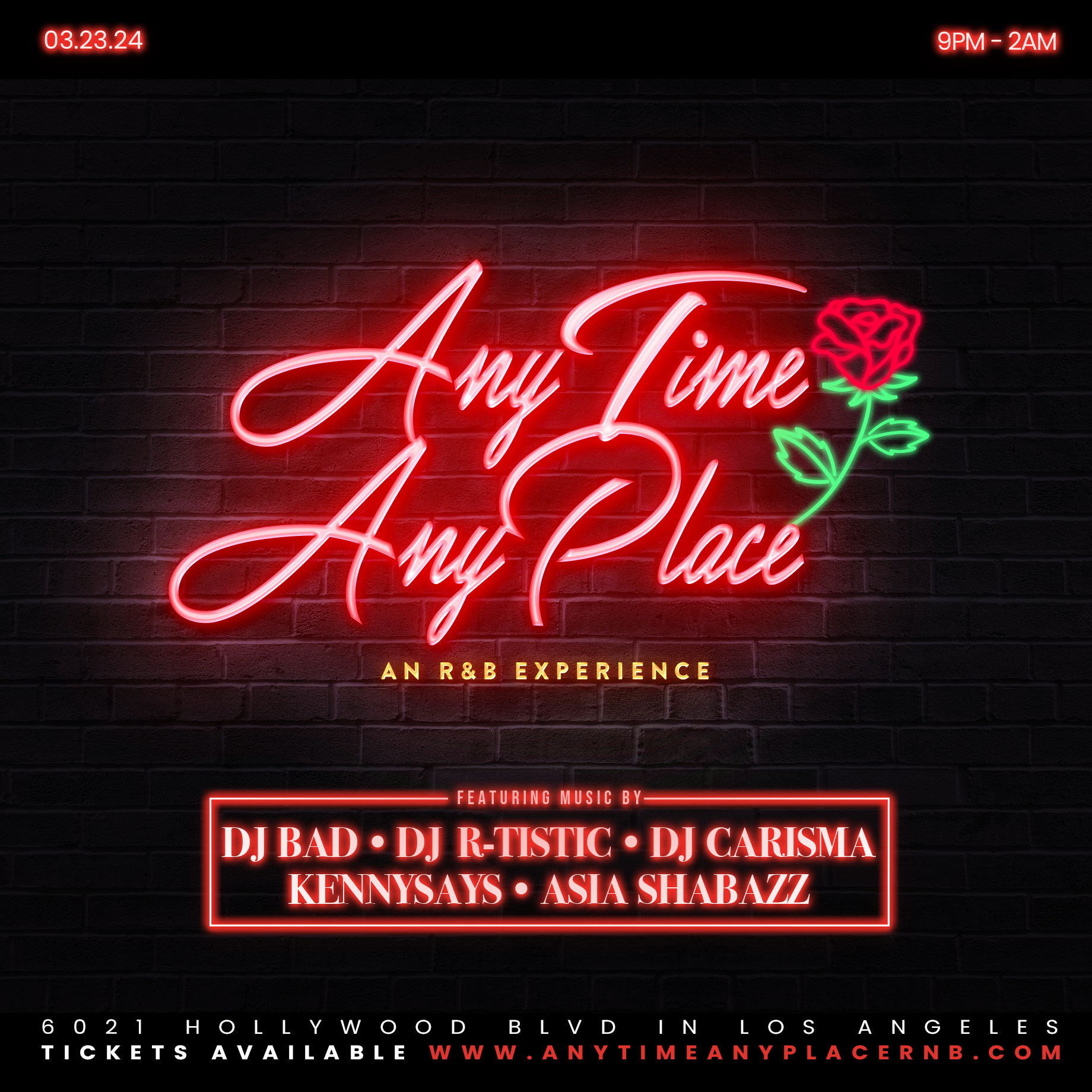 Any Time Any Place